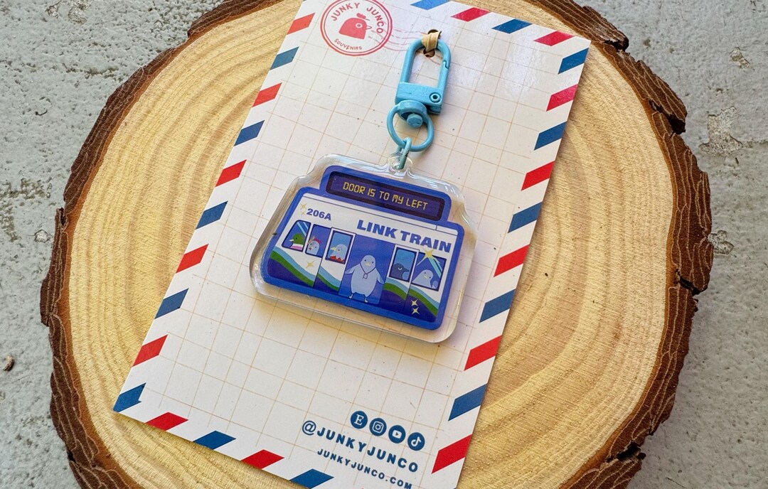 Link Train Keychain | Seattle Keychain, Seattle Gift, PNW Gift, Seattle ...