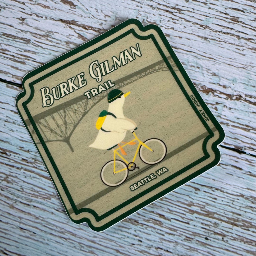 Burke Gilman Trail | Seattle Sticker, Seattle Gift, PNW Gift, Seattle ...