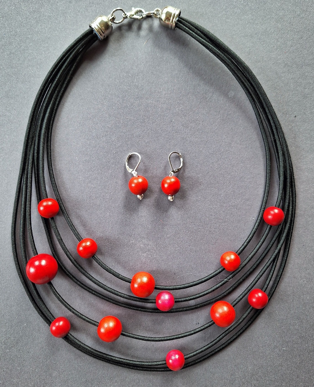 Red and Black Rope Set - Etsy