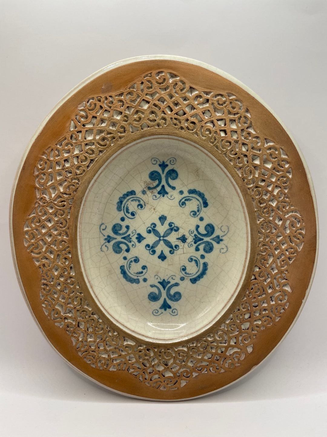 Vintage Val Demone Hand Painted Wall Plate - Etsy