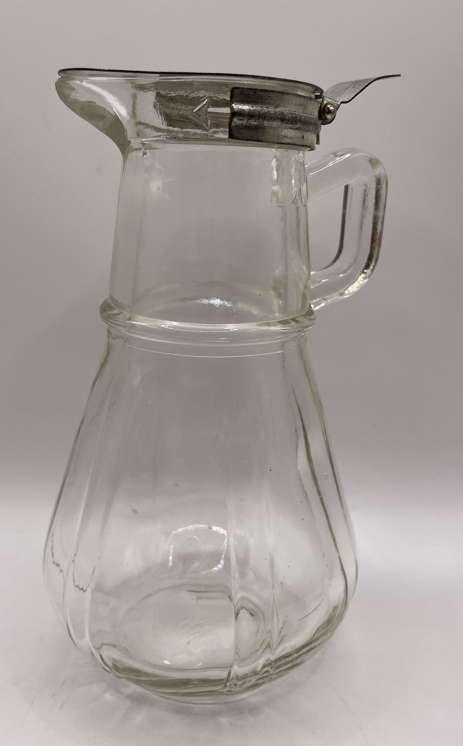 Depression Era Anchor Hocking Glass Syrup Pitcher and Swiss Cookbook ...