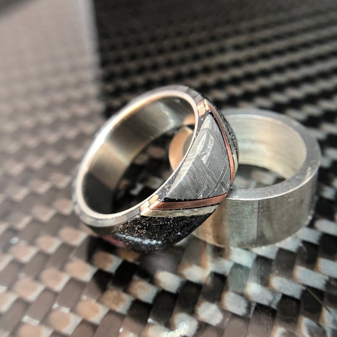 Ember Nebula Signet Ruby Meteorite Ring Superhero Signet - Etsy