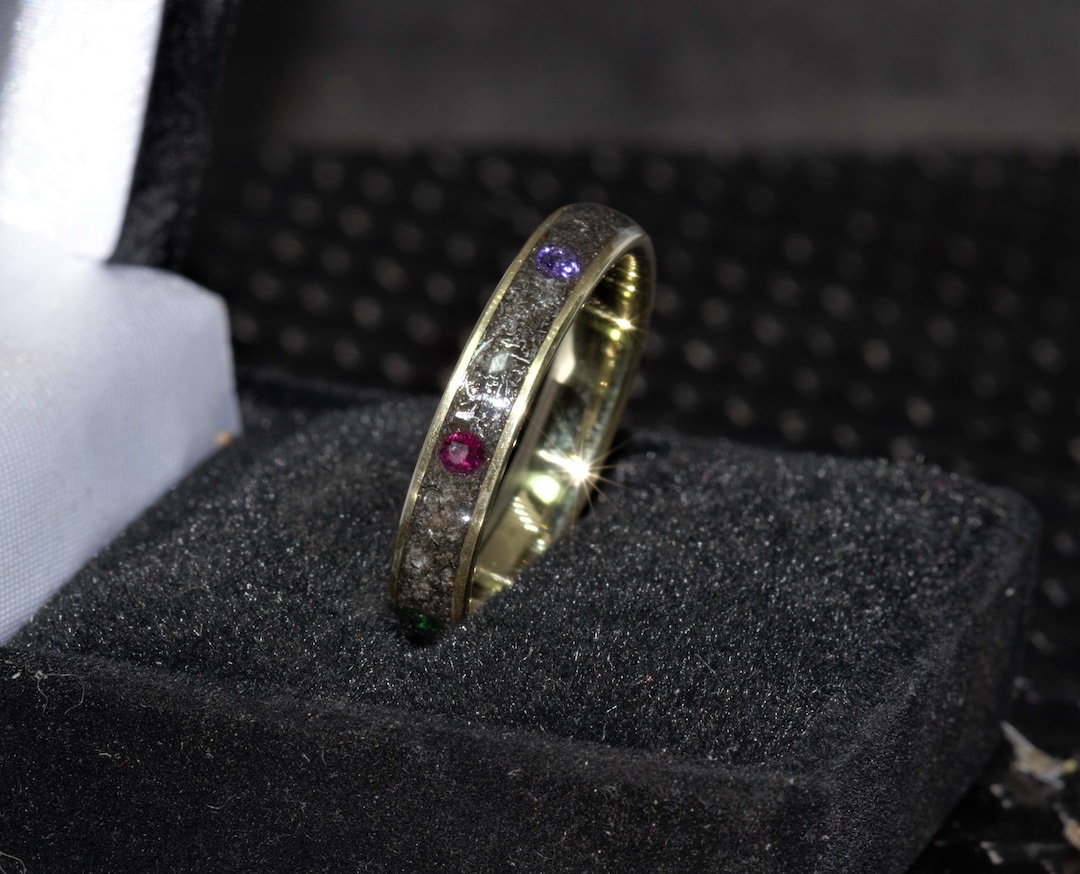 Gold Infinity Stone Meteorite Ring, 10K 14K 18K Avengers Infinity War ...