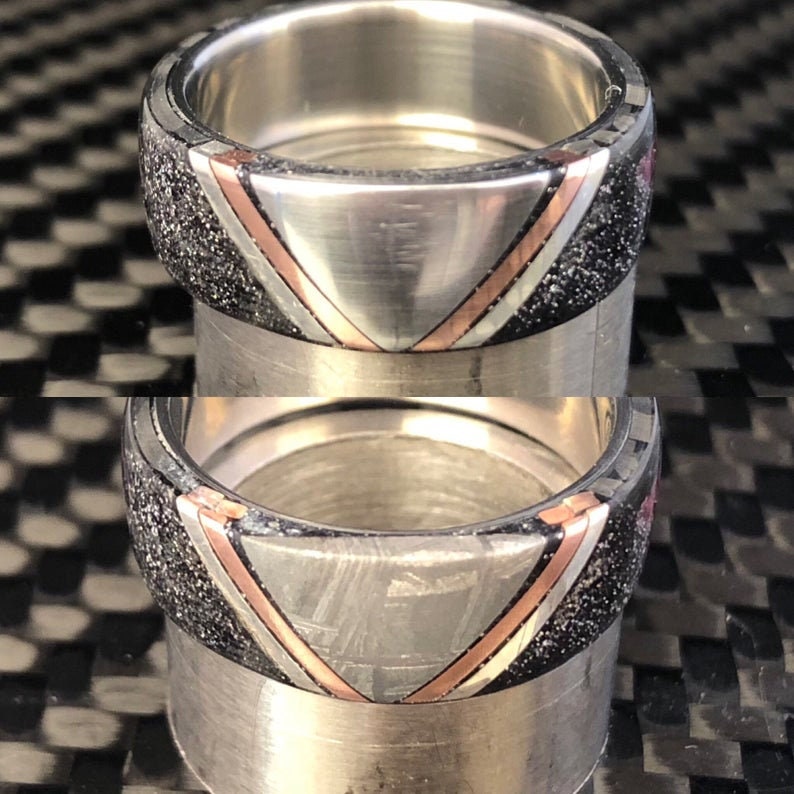 Ember Nebula Signet Ruby Meteorite Ring Superhero Signet - Etsy