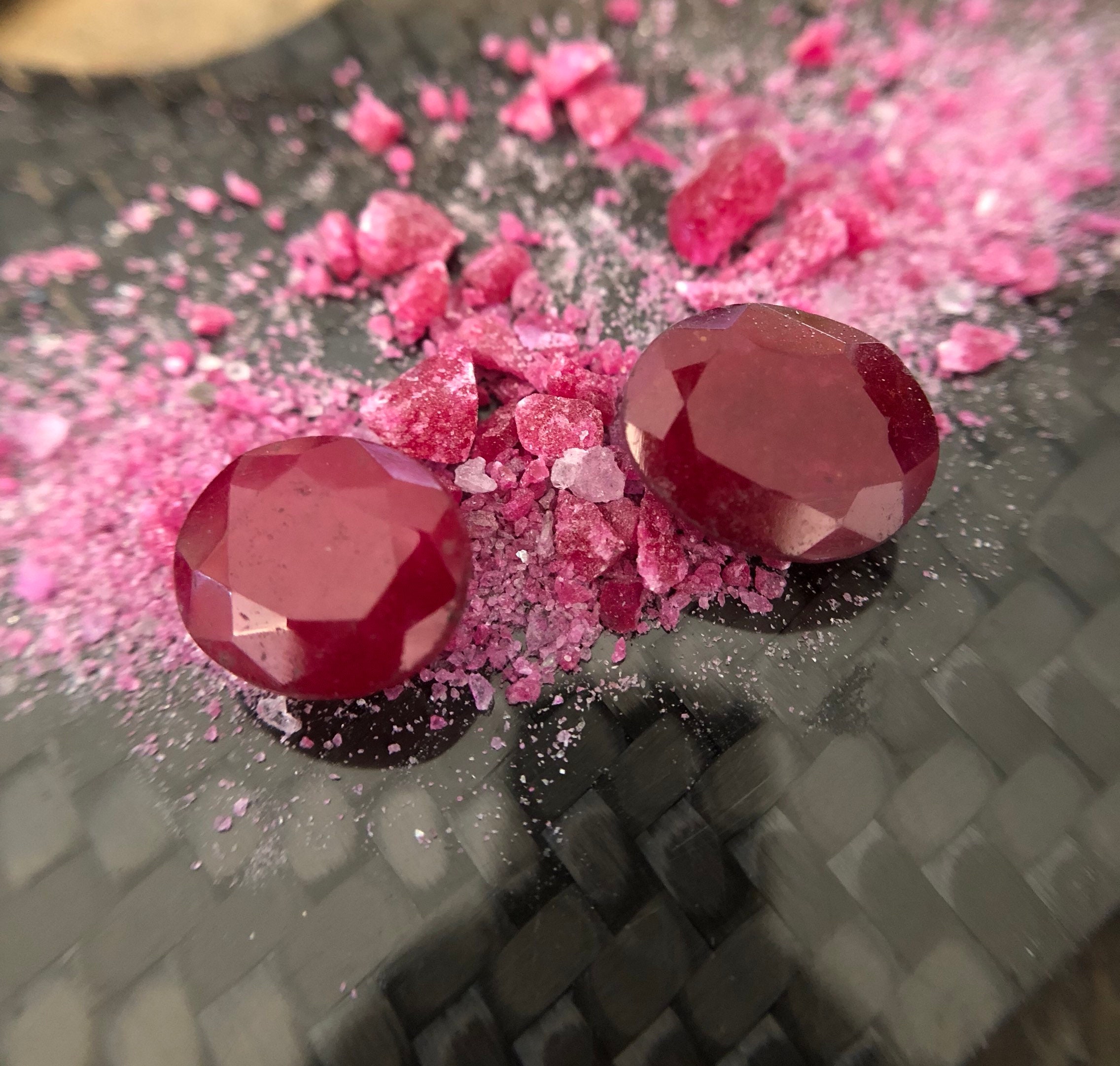 Nebula of Embers Ruby Glow Ring Wedding Raw Gemstone | Etsy