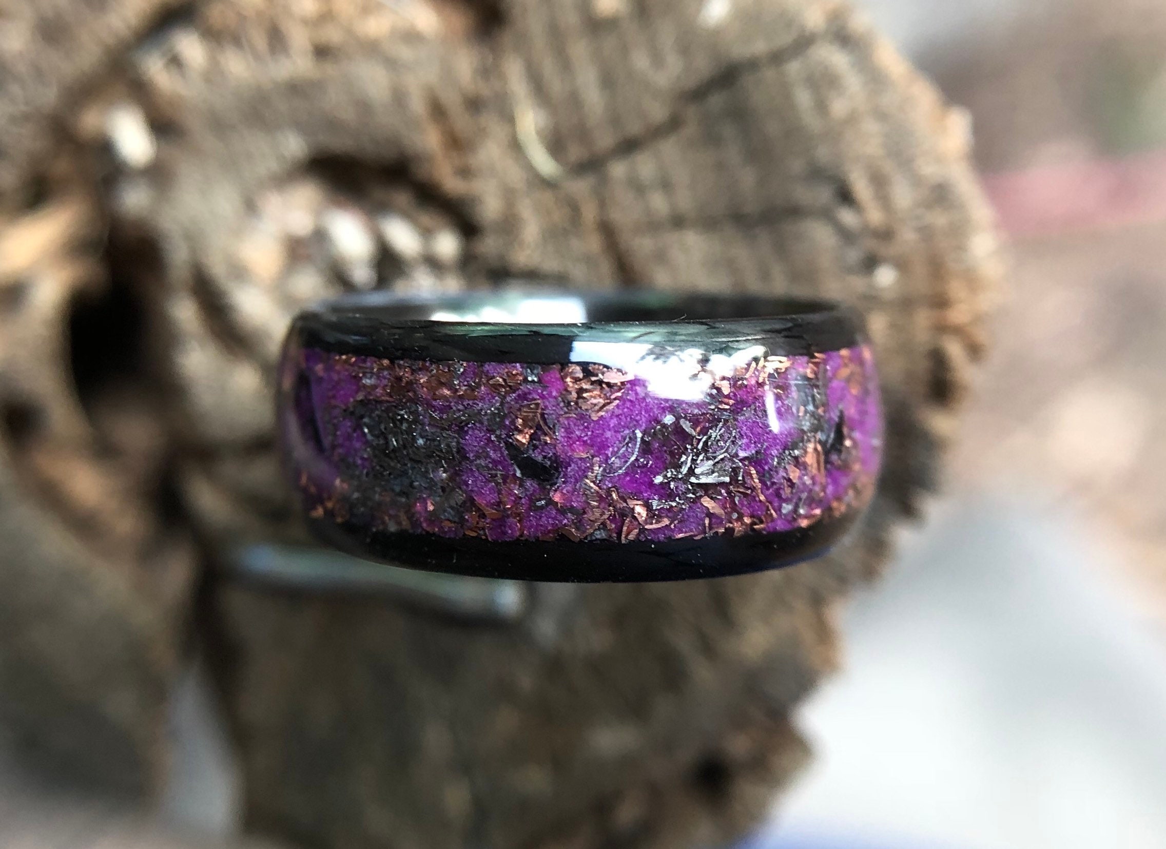 Orgone Matrix - Meteorite Glow Ring With Copper and Quartz Orgonite ...