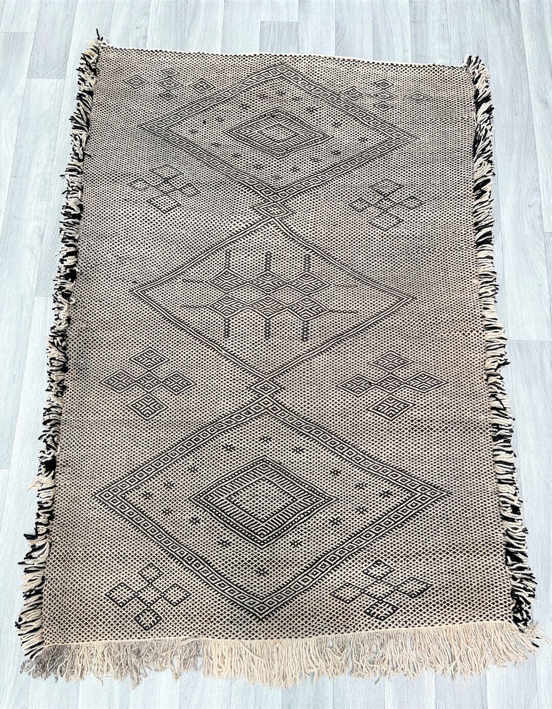 Zanafi Kilim Vintage WOOL Authentic Moroccan Berber - Etsy