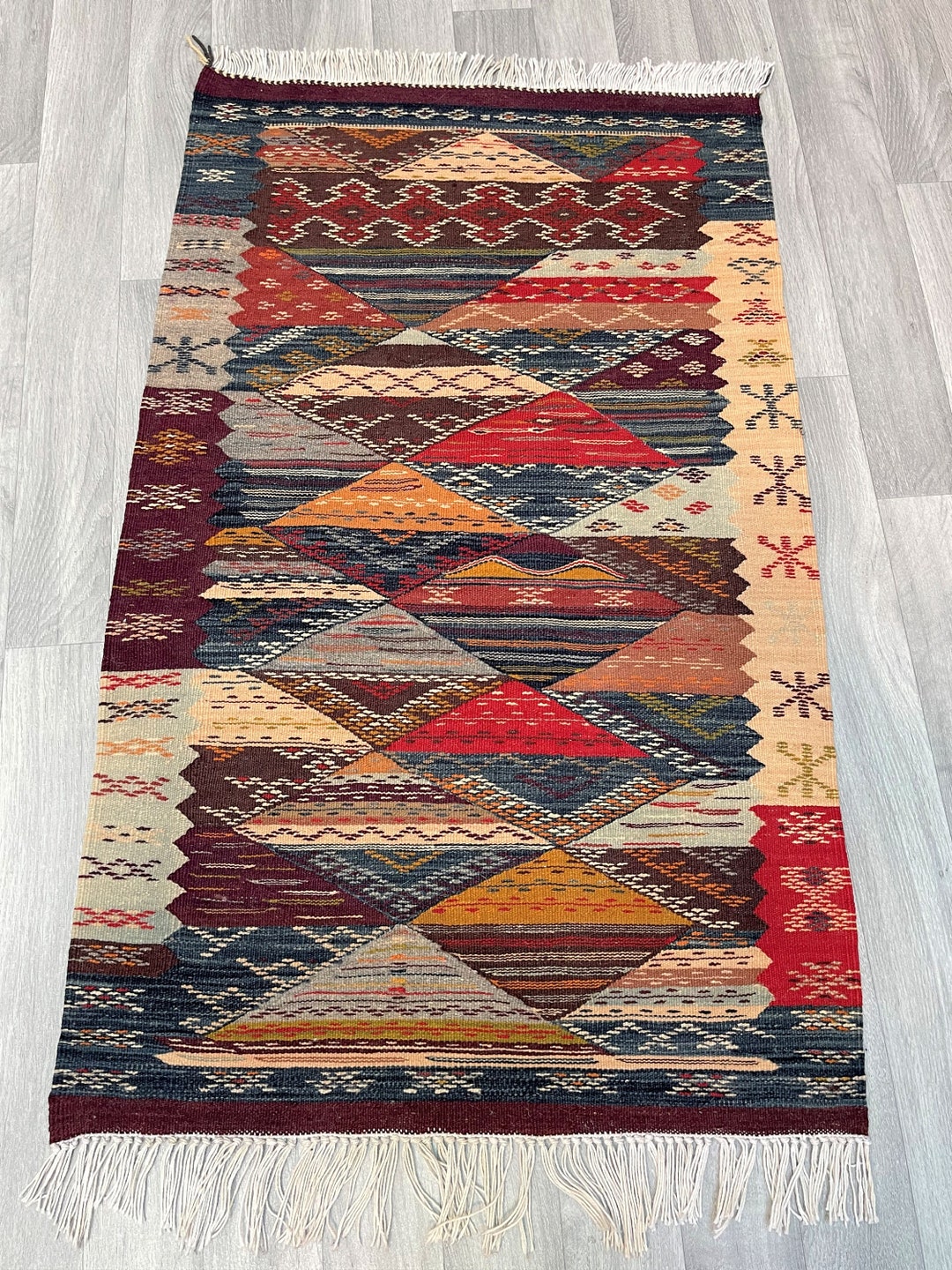 Moroccan Berber Kilim Picasso Kilim Handwoven Berber Rug - Etsy