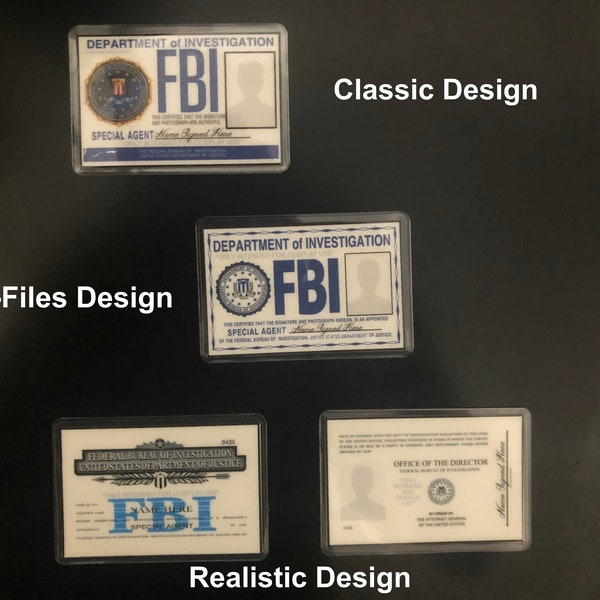 Fbi Id Card - Etsy