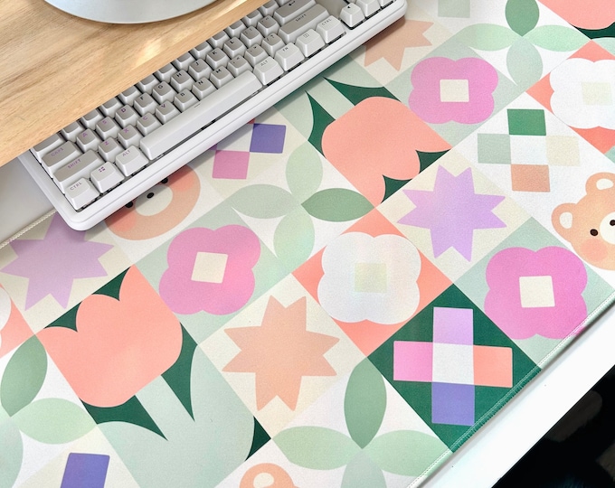 Bear Quilty Large Computer Deskmat - Etsy