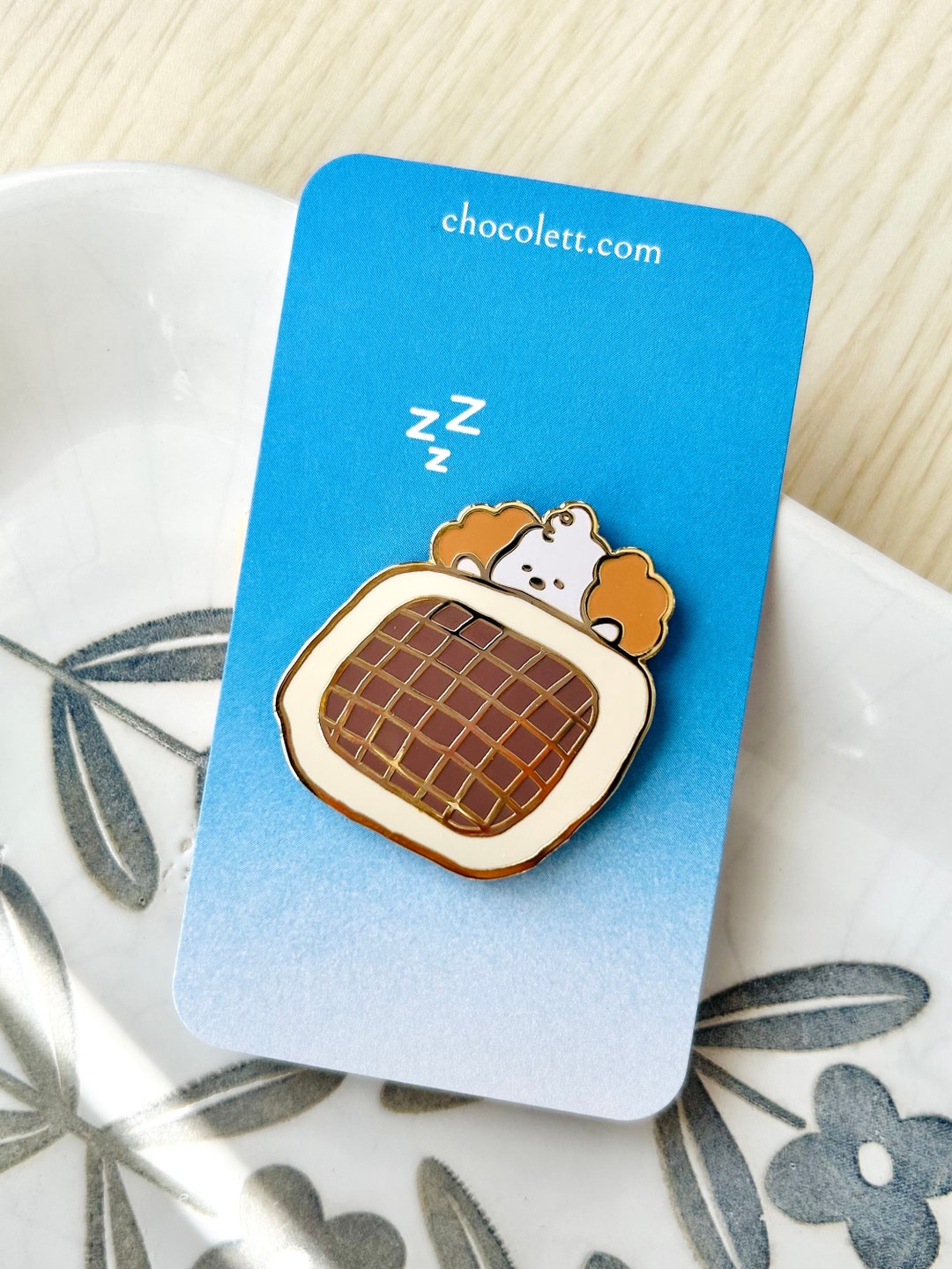 Sleeping Puppy Enamel Pin - Etsy
