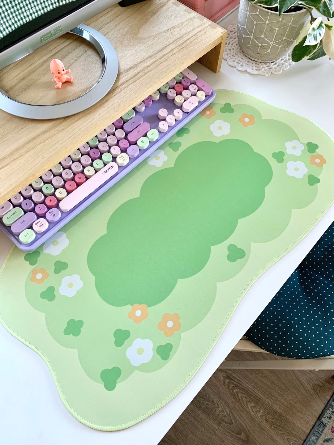 Grass Patch Green Cute Computer Desk Mat - Etsy