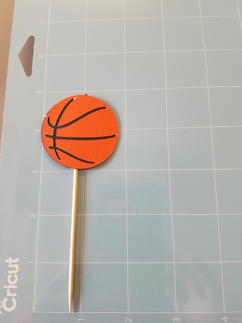 Basketball Cupcake Toppers - Etsy