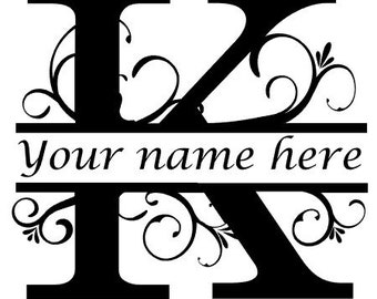 Monogram Letter K | Etsy