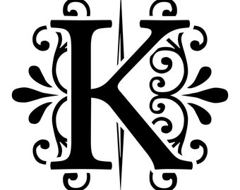 Monogram Letter K | Etsy