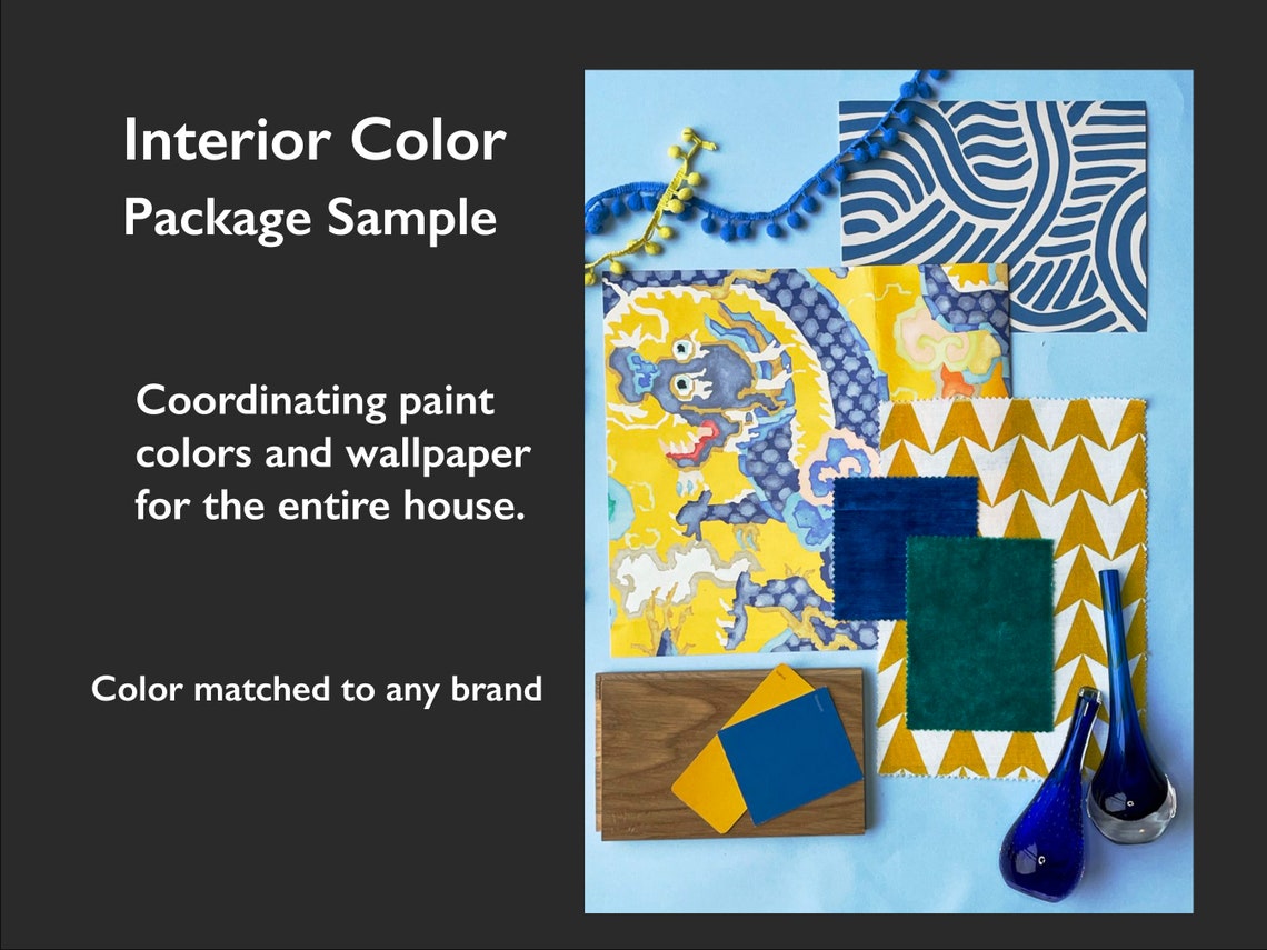 Interior Color and Wallpaper Consultation/ Interior Design Service/ E ...