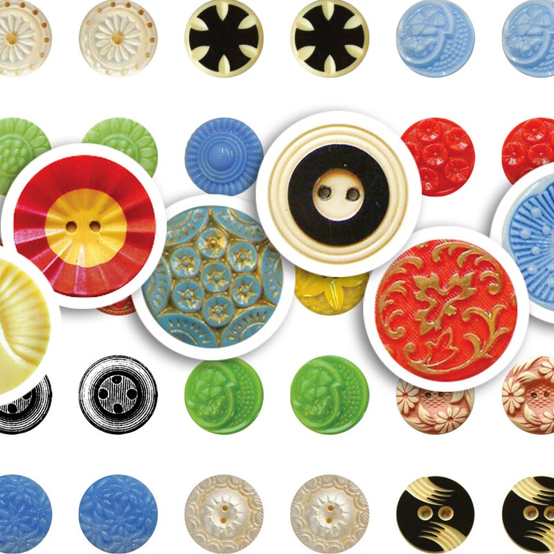 Button Collage - Etsy
