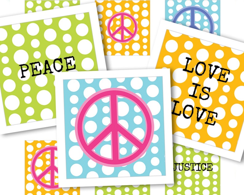 Printable Collage Sheet Peace Inspiration 48 Pcs - Etsy Singapore