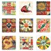 Printable Collage Sheet • Vintage Board Games • 48 Pcs 1"/25mm Square ...