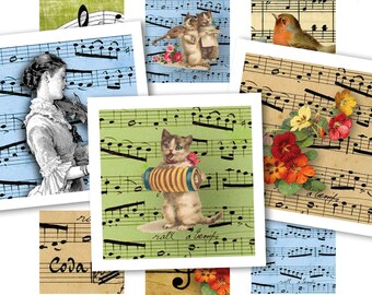 Printable Digital Collage Sheet 48 Round 1/25mm Images - Etsy