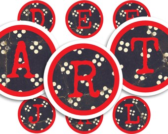 Printable Collage Sheet Roses 48 Pcs 1/25mm Round | Etsy