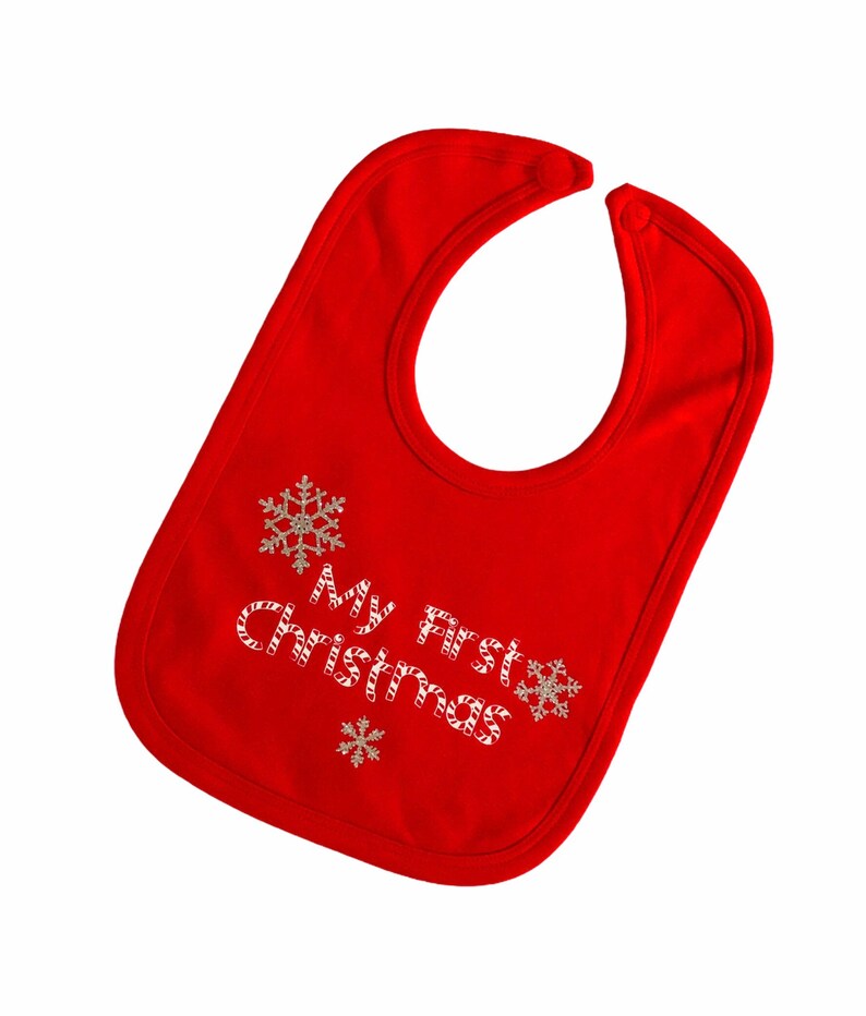 My First Christmas Bib Personalised Christmas Bib Gift - Etsy
