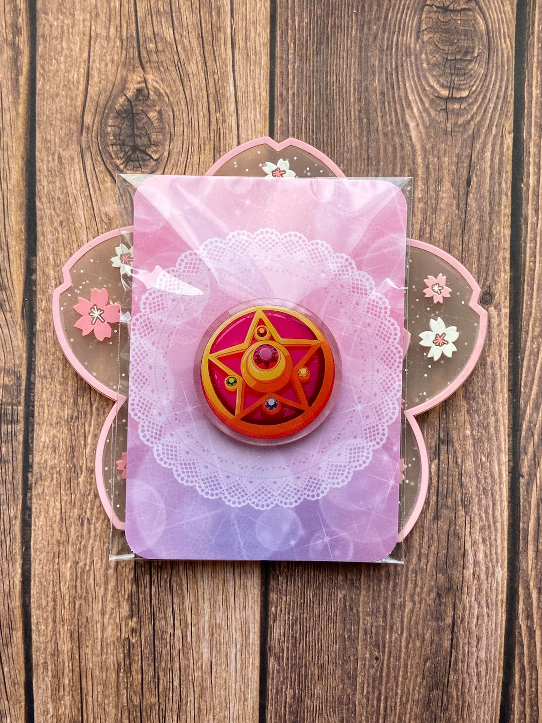 Magical Girl Compact Pin - Etsy