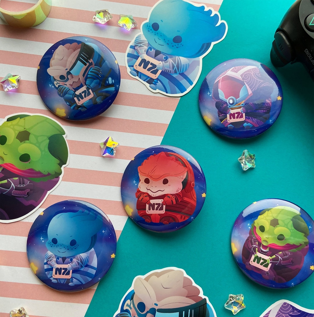 ME Chibi Alien Buttons - Etsy