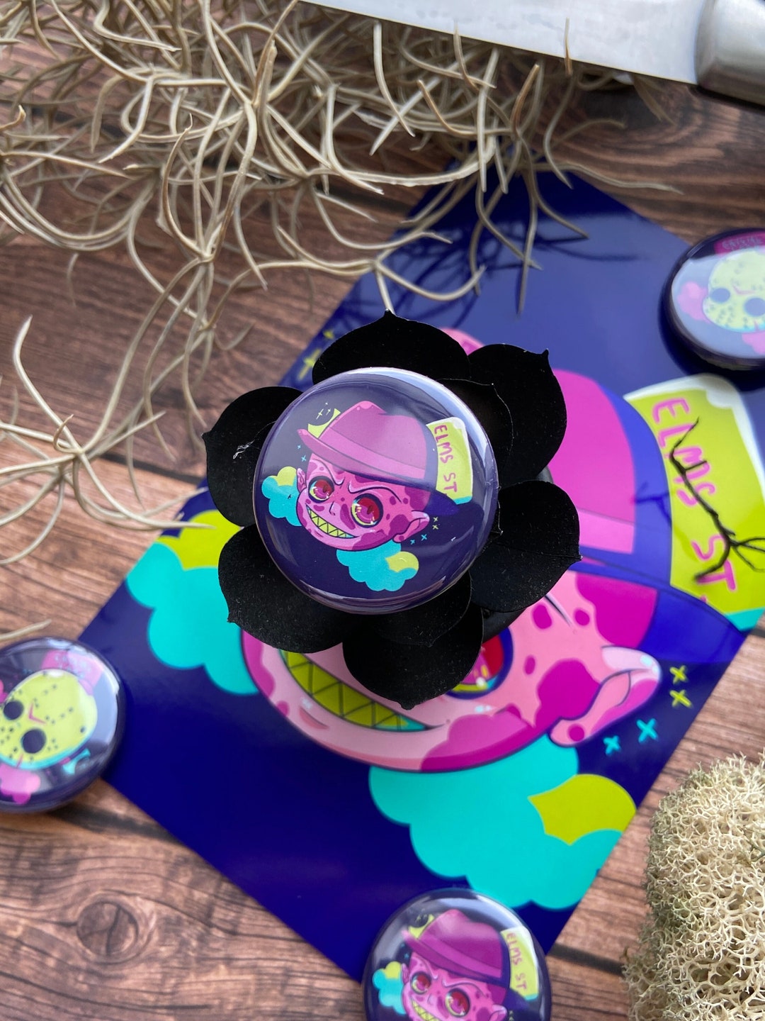 Freddy & Jason Buttons - Etsy