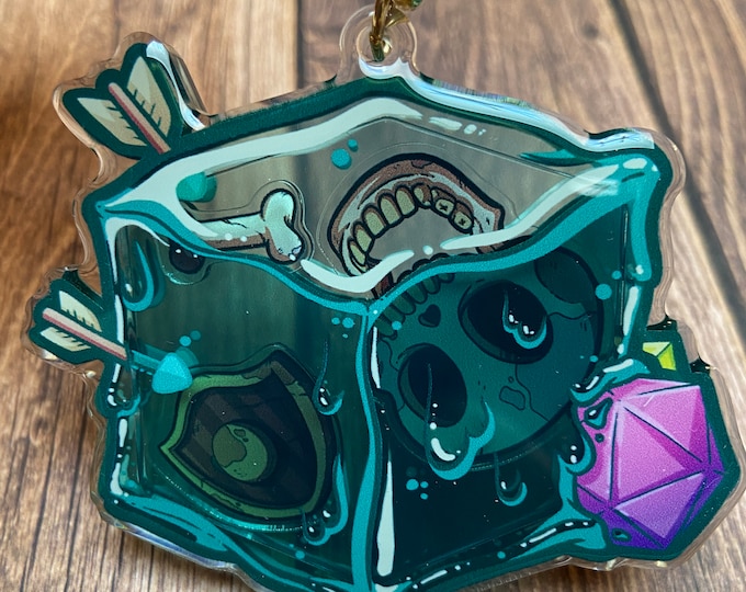Gelatinous Cube Shaker Charm - Etsy