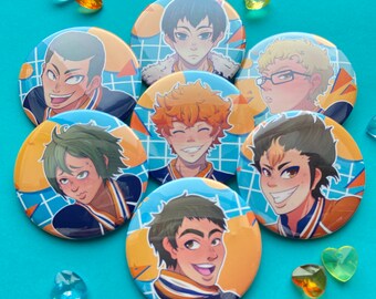 Haikyuu Buttons | Etsy
