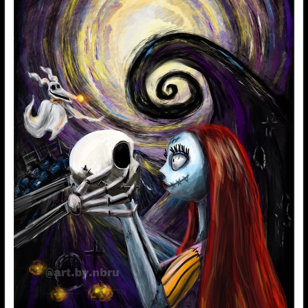 Jack Skellington Paintings - Etsy
