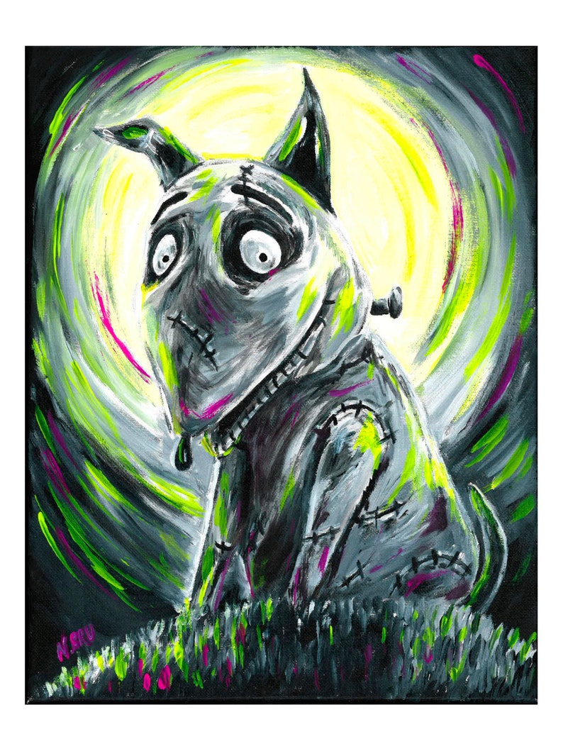 Tim Burtons Frankenweenie Sparky Art Print - Etsy