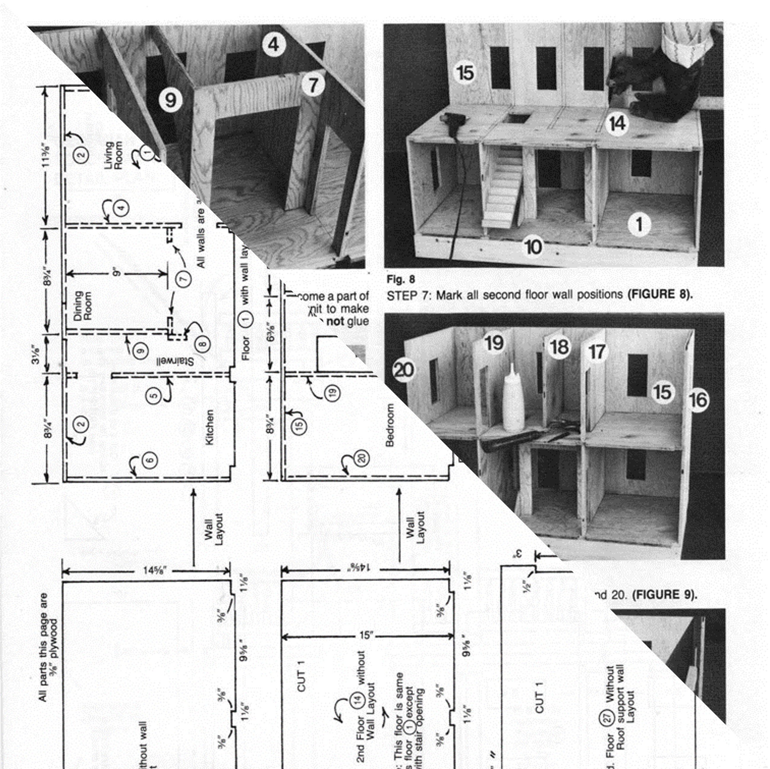 Building a Dollhouse PDF Vintage Pattern Digital Download - Etsy