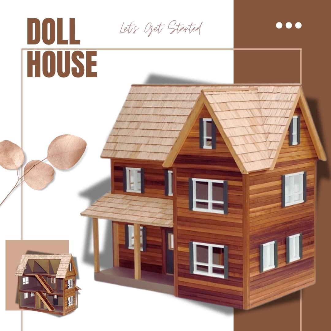 Building Your Own Dollhouse | Step-by-step Instructions | Digital PDF ...