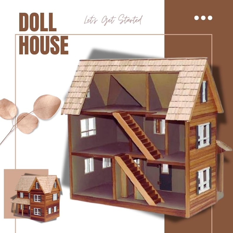 Building Your Own Dollhouse | Step-by-step Instructions | Digital PDF ...