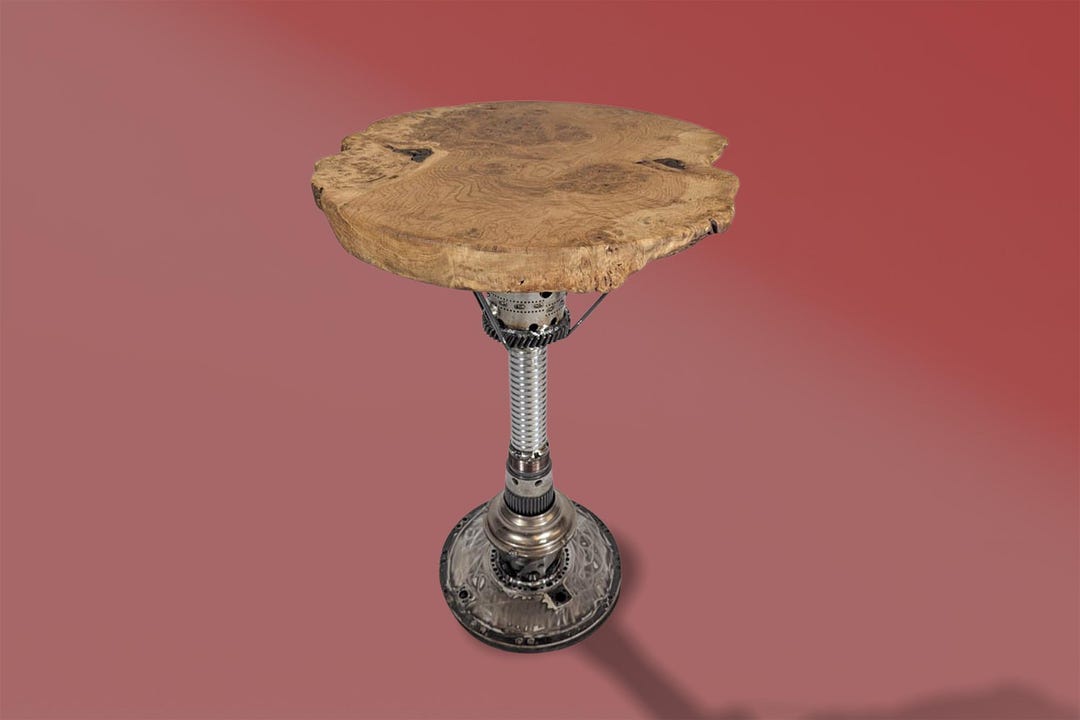 Aviation Bar Table Boeing 747 Screw Jack With Burr Oak Top - Etsy UK
