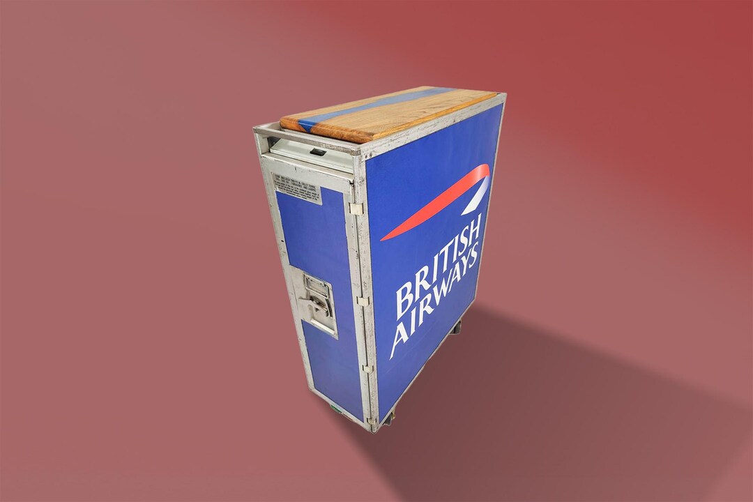 Full Size Galley Drink Trolley Bar Wrapped With British Airways & the ...
