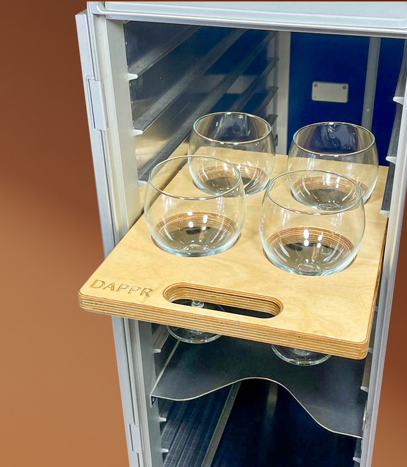Airline Galley Trolley Insert With Gin Glasses - Etsy