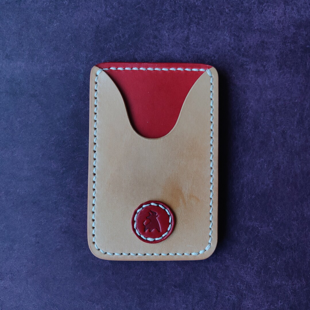 Leather Card Holder, Small Card Holder Wallet, Minimalist Leather Card ...