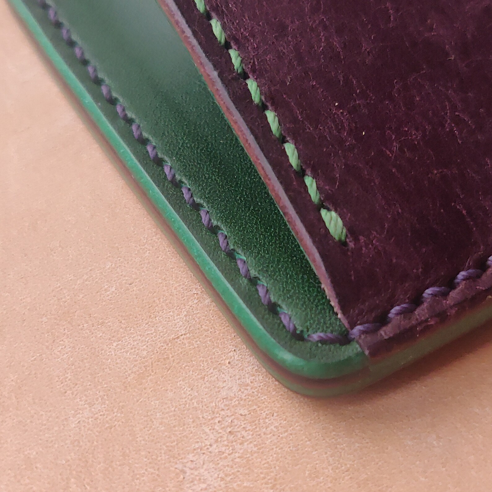 Handmade Japanese Style Compact Leather Wallet With Coin - Etsy