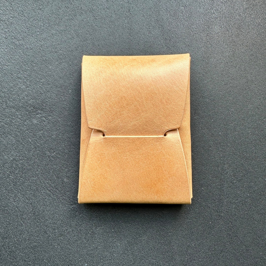 Stitchless Leather Cards Wallet, Origami Minimalist Wallet, EDC Card ...