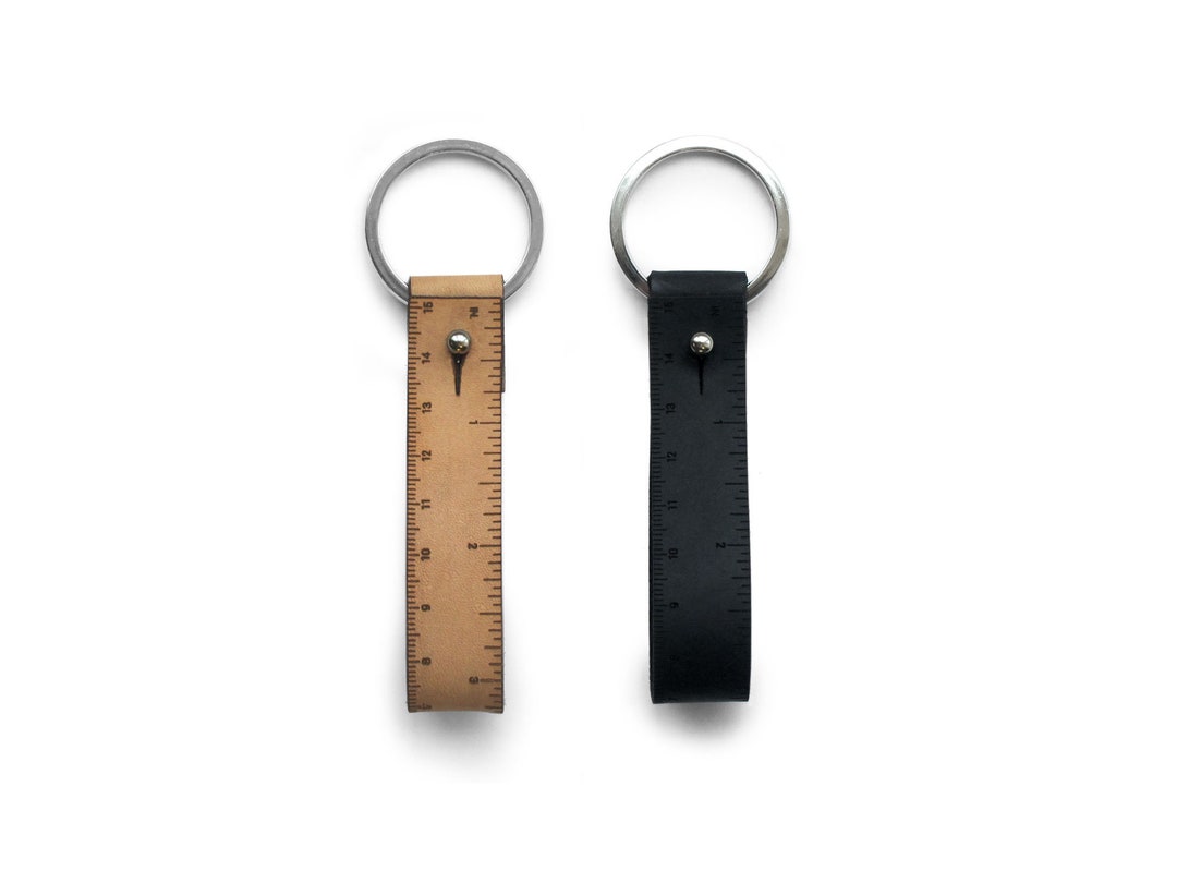 Leather Ruler Keychain: 6-inch Fob for Sewing, Knitting, Crochet - Etsy