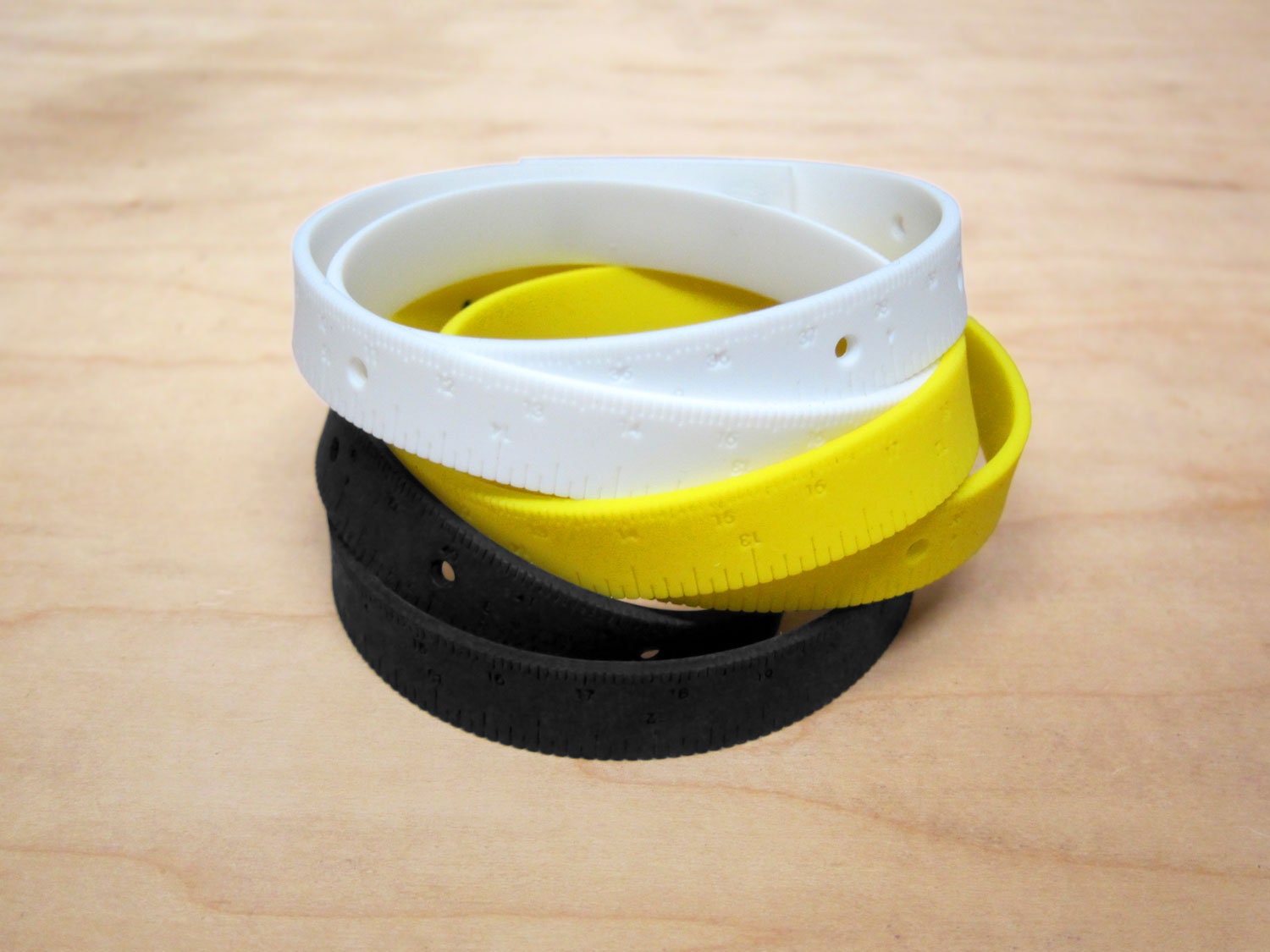 RUBBER WRIST RULER Tape Measure Bracelet Leather Cuff - Etsy