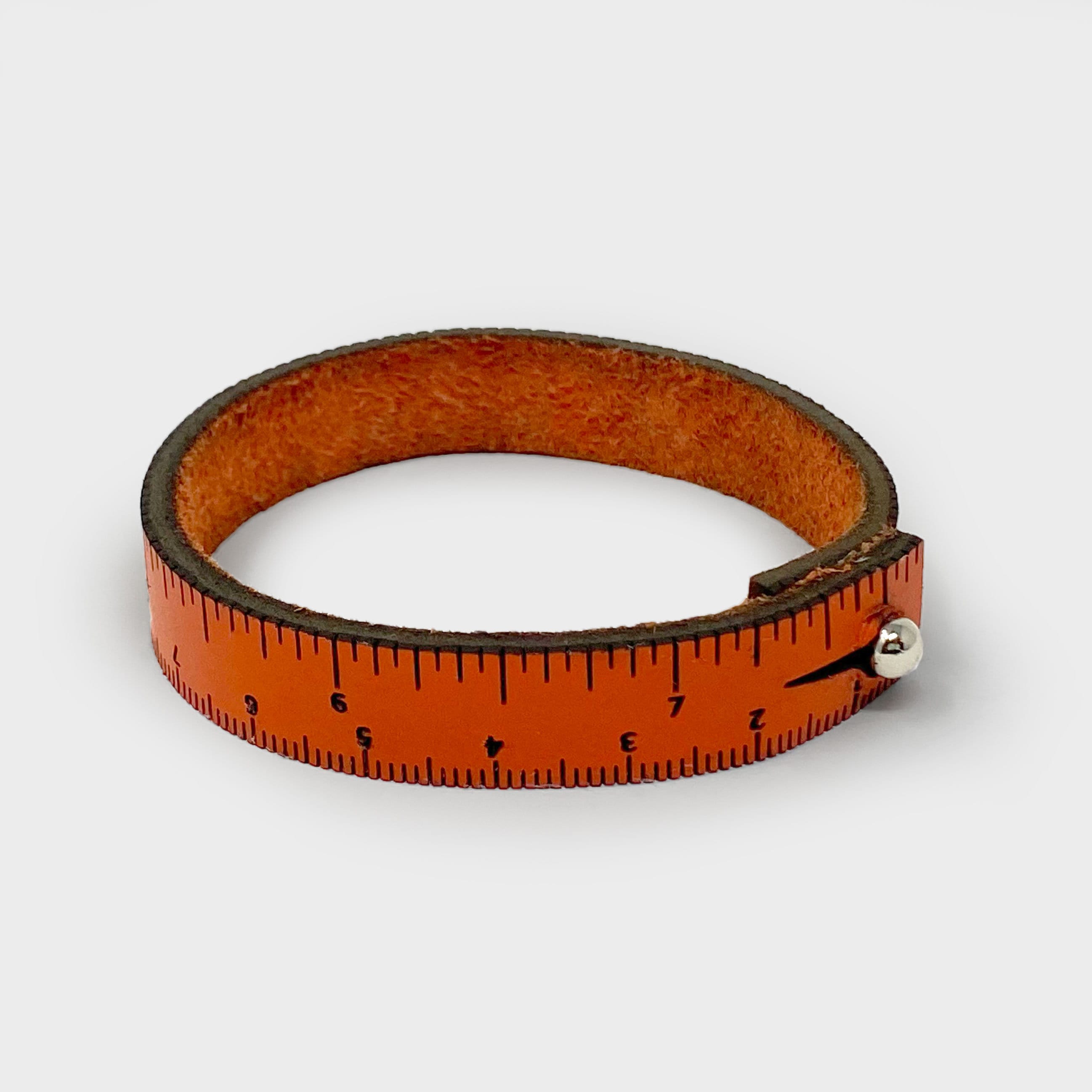 WRIST RULER Orange Single Wrap Tape Measure Bracelet - Etsy Israel