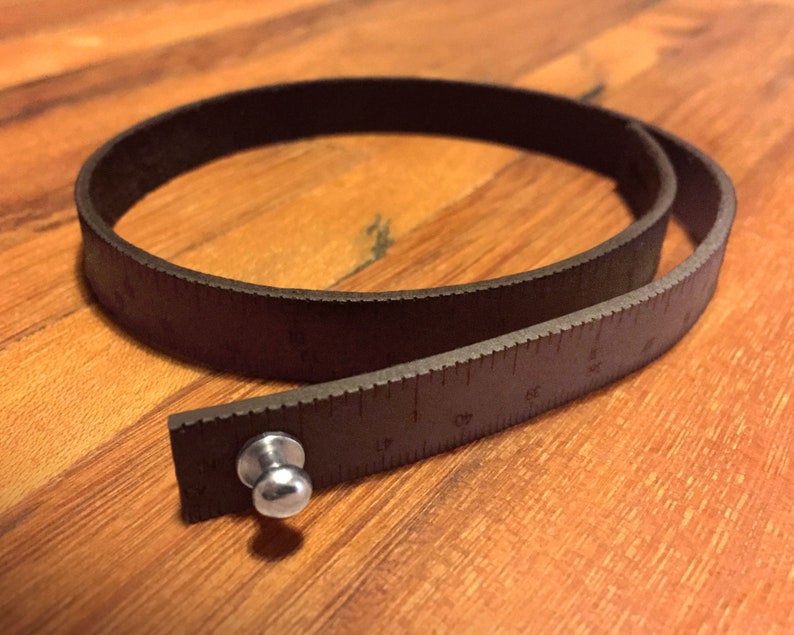 WRIST RULER Shamrock Tape Measure Bracelet Leather Cuff | Etsy