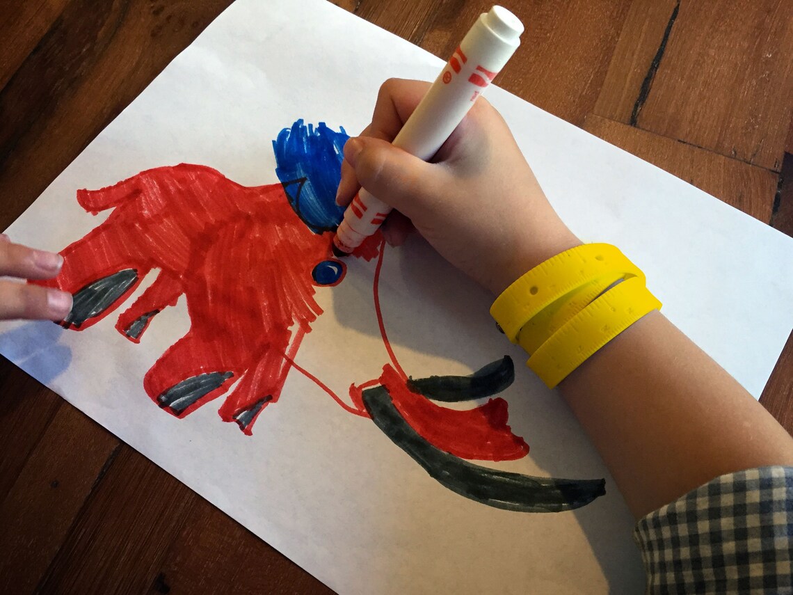 RUBBER WRIST RULER Tape Measure Bracelet Leather Cuff - Etsy