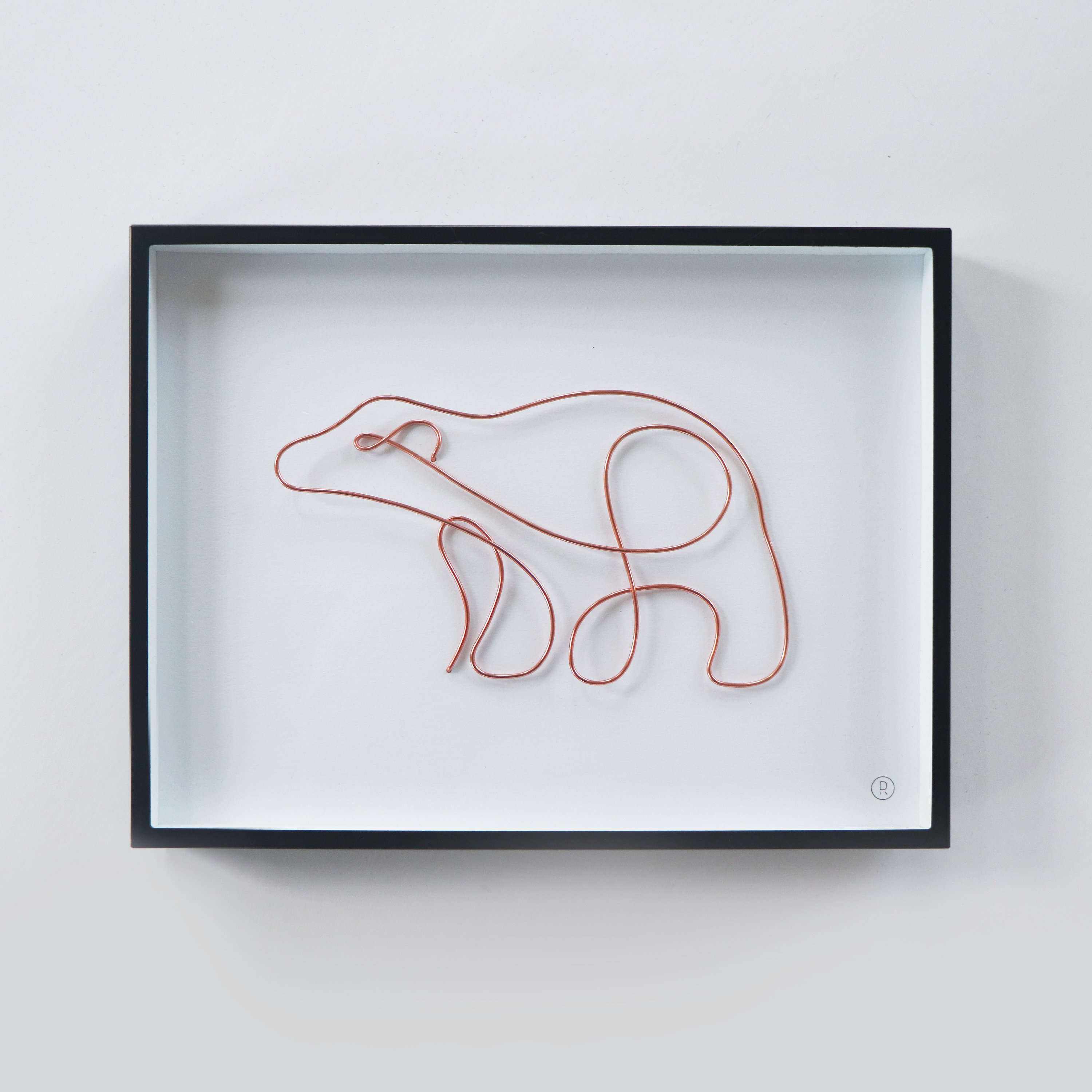 Single Line Animal Wire Art / Caribou/wolf/bear - Etsy