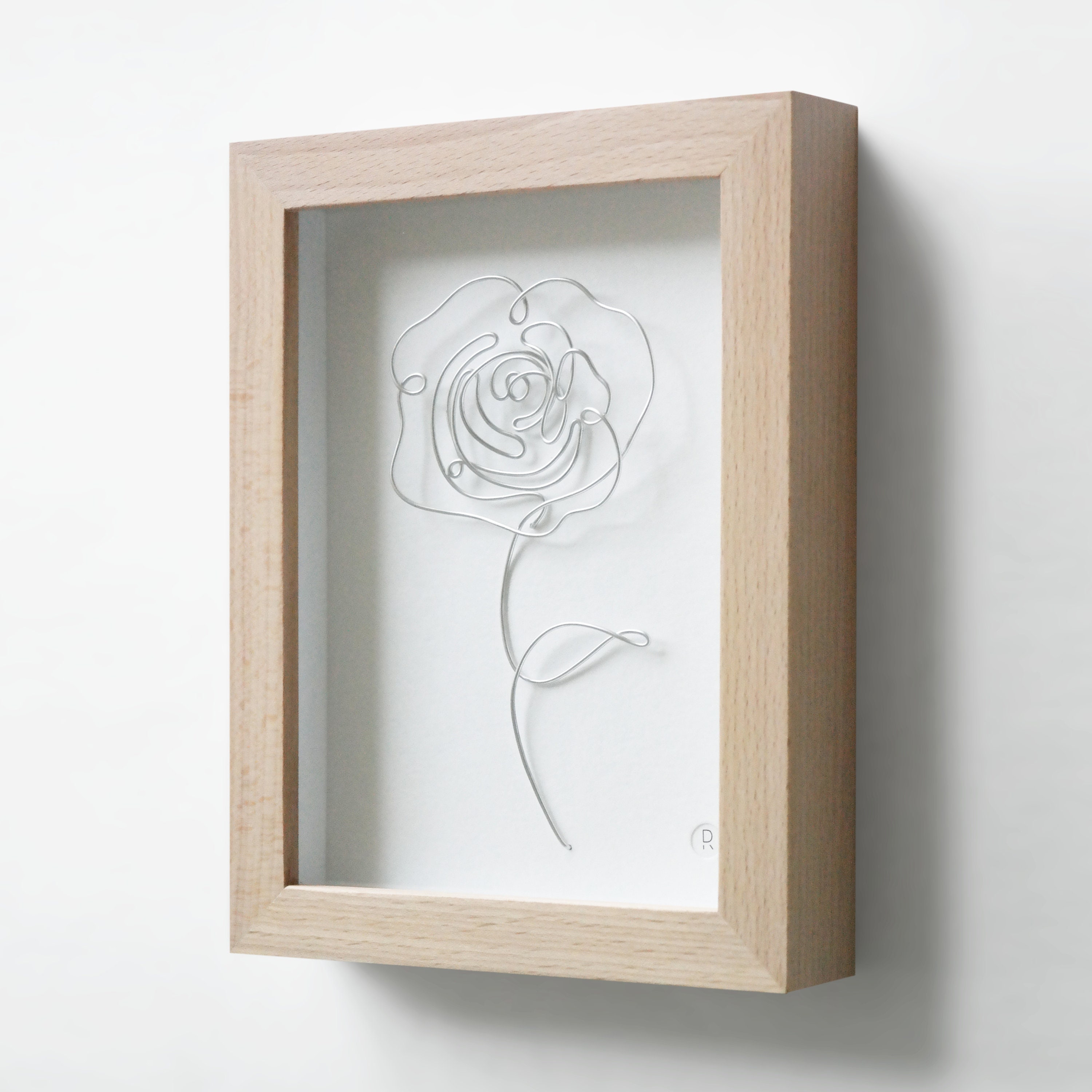 Single Line Rose Wire Wall Art - Etsy