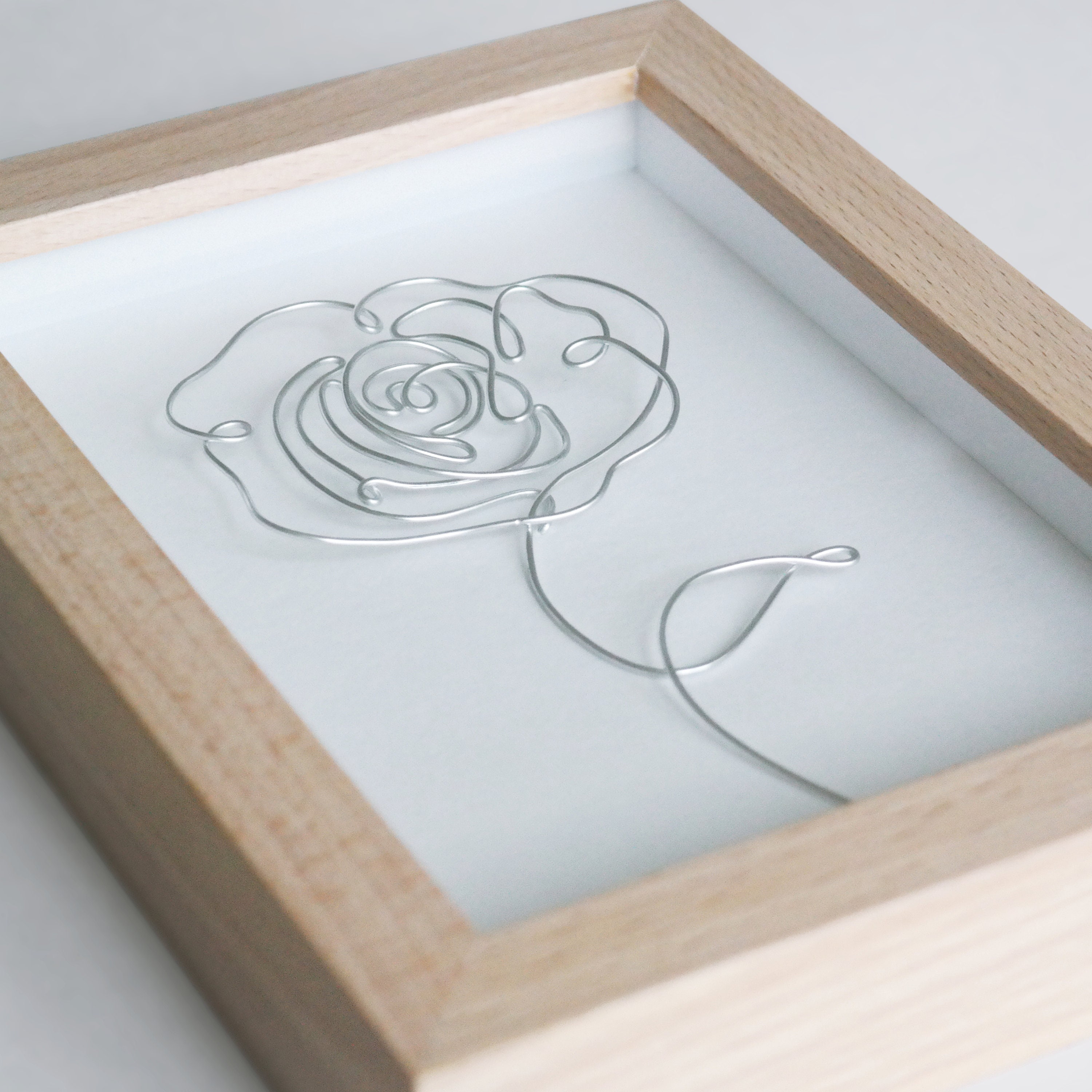 Single Line Rose Wire Wall Art - Etsy